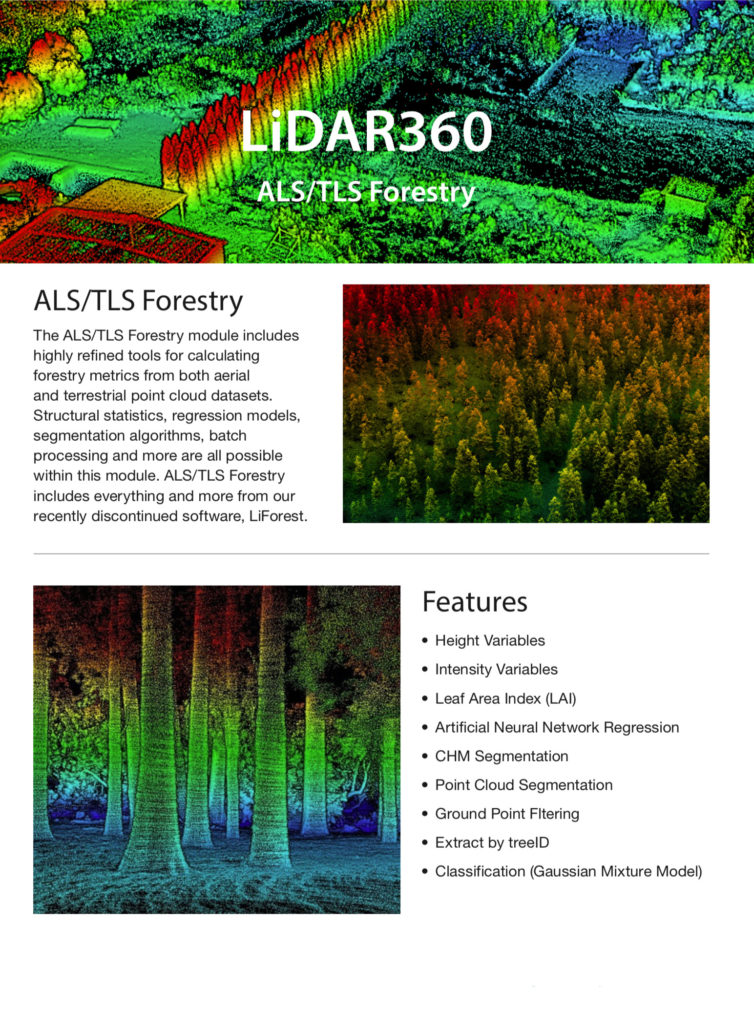 LiDAR360 – ALS/TLS Forestry – Romvesen AS