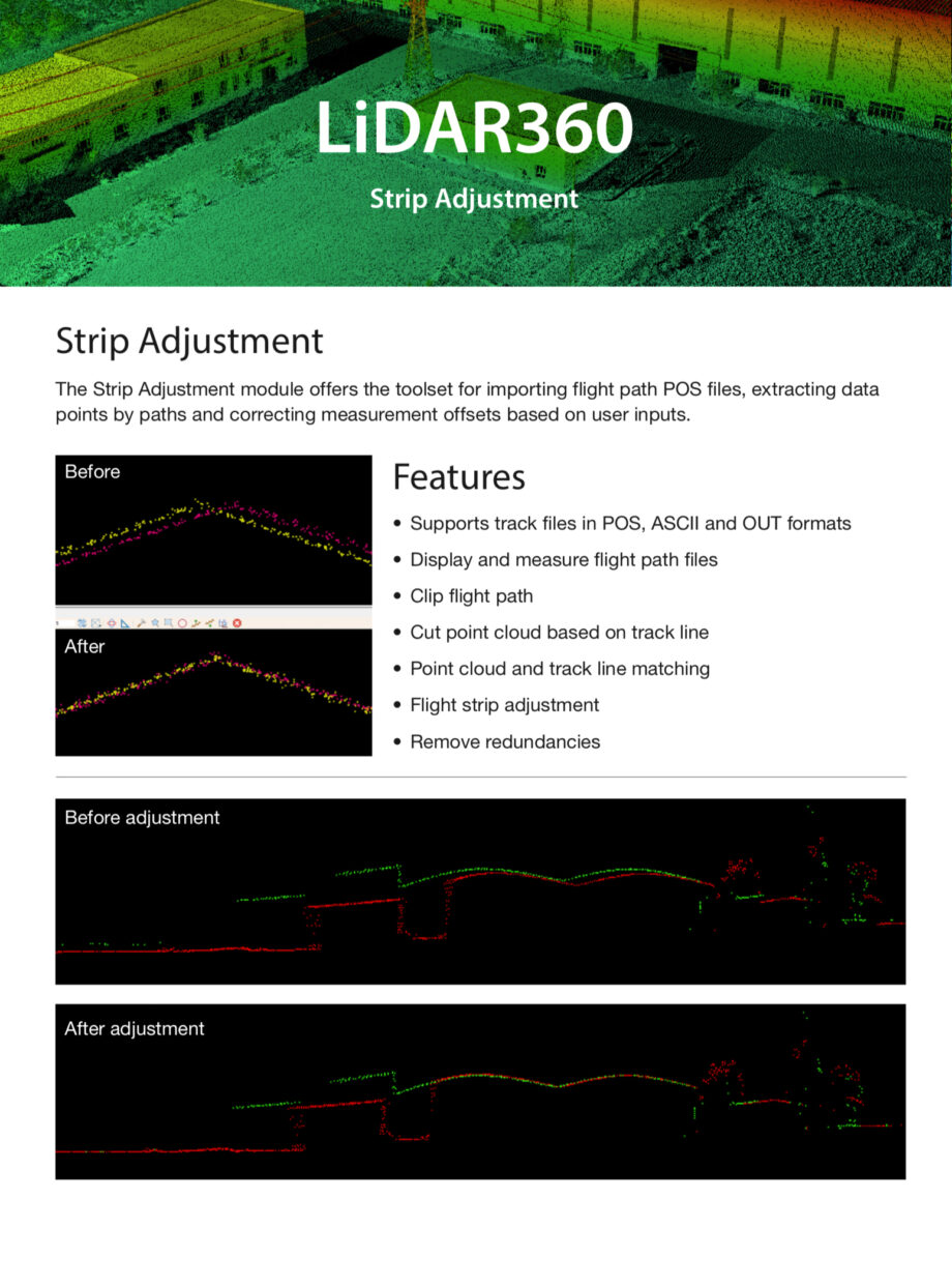 LiDAR360 – Strip Adjustment – Romvesen AS